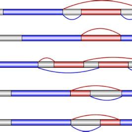 Five Basic Modes Of AS Drawing By Illustrator For Biological Sequences