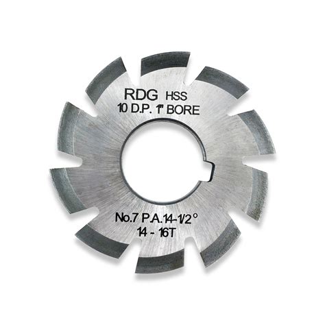 10 Dp Involute Gear Cutter Number 7 Rdg Tools