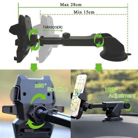 Universal Car Mobile Phone Holder Mount Windscreen Dashboard For Iphone