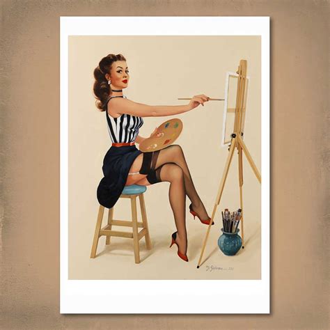 Modern Pin Up Drawings