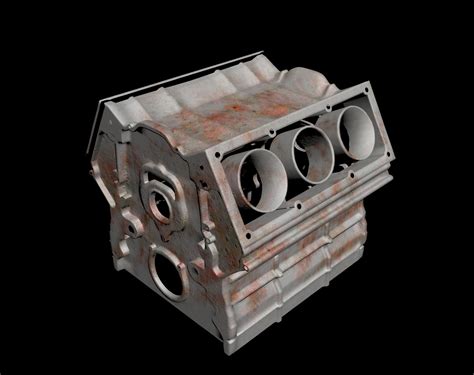 V6 Engine Block 3d Model Turbosquid 2074250