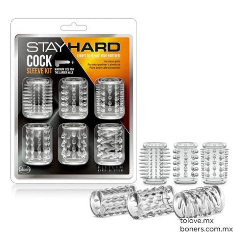 Kit De Fundas Texturizadas Cock Sleeve Kit Clear