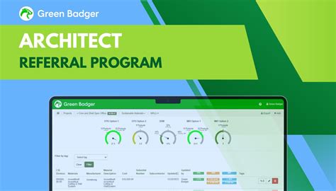 Architect Referral Program Green Badger