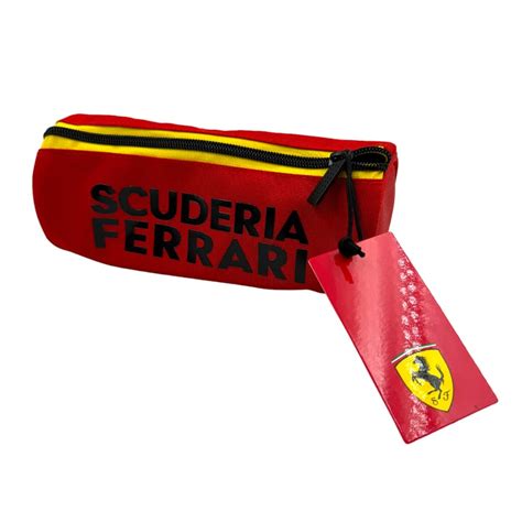 Astuccio Panini Scuderia Ferrari Cilindro Red Yellow Stripe Motorsport Maranello Store