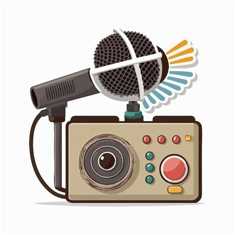 Premium Vector Vector Cute Recorder Cartoon Style