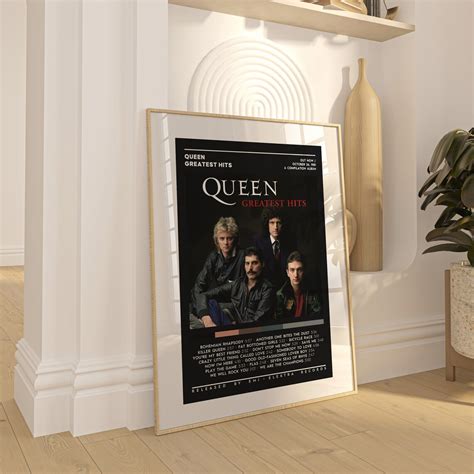 Queen Greatest Hits Album Cover Poster Wall Art Wall Decor Music Decor