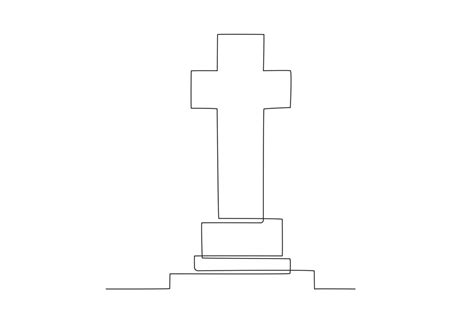 A Cross Mark As A Grave Marker 39616645 Vector Art At Vecteezy