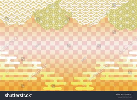 Japanese Pattern Kasumi Background Material Vector Stock Vector