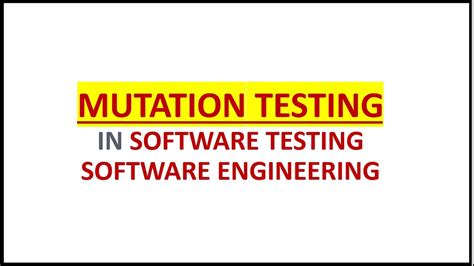 Mutation Testing In Software Testing Mutation Testing In Software