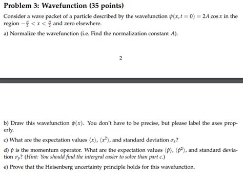 Solved Problem Wavefunction Points Consider A Wave Chegg