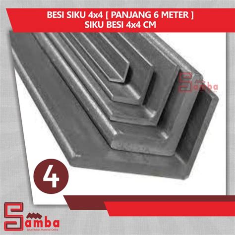 Jual Besi Siku 4x4 Panjang 6 Meter Siku Besi 4 X 4 Cm Shopee Indonesia