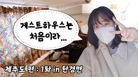 제주도 Vlog 1화 제주도로 혼저옵서예 🙌 제주국제공항 언니네시골집 게스트하우스 옥만이네 제주금능협재점 Youtube