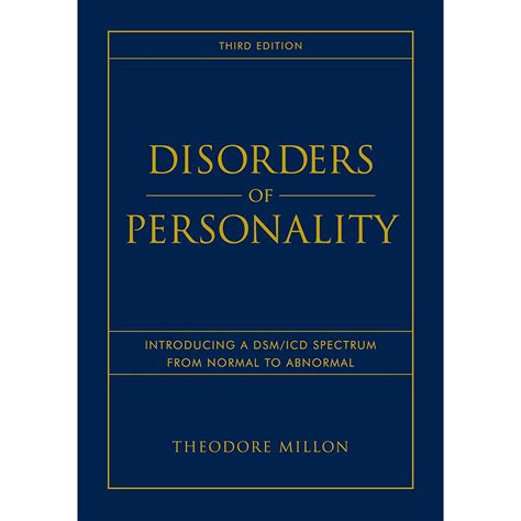 Disorders Of Personality Introducing A Dsm Icd Spectrum F Inspire Uplift