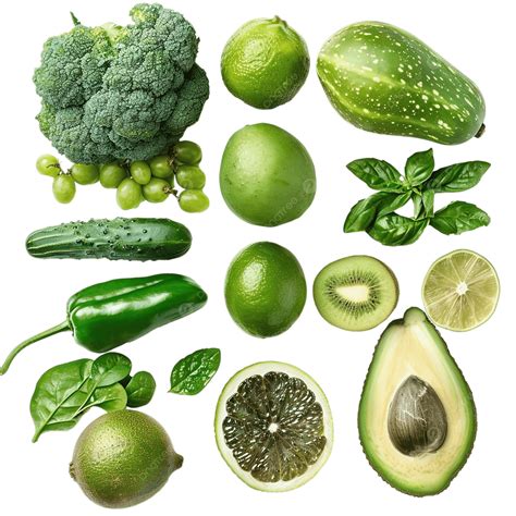 Green Fruits Vegetables Photos