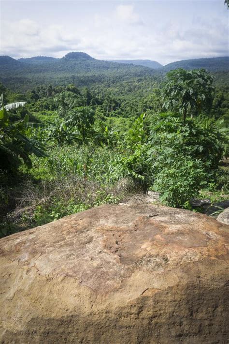 rock formations showing textures and outcrops formed by weather and