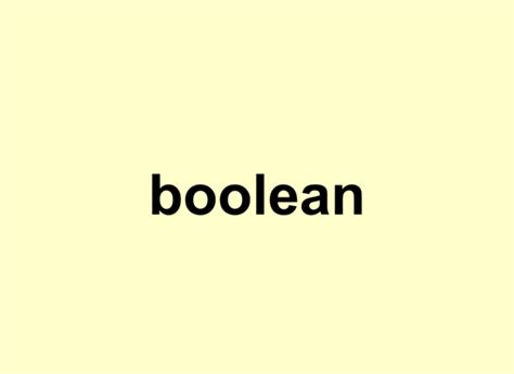 Boolean