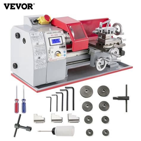 Vevor Precision Mini Lathe 2500 Rpm 600w Mini Metal Lathe Variable Speed Milling Benchtop Wood