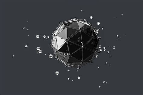 Premium Photo 3d Rendering Creative Triangle Polygon Construction