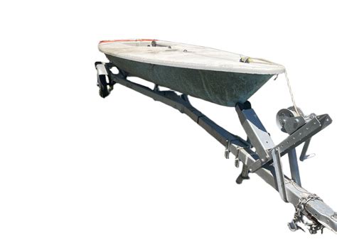 1060 1975 Laser Sailboat With Trailer Chesapeake Bay Maritime Museum