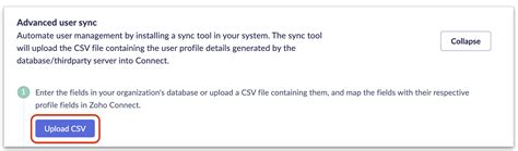 Upload A Csv File That Contains The Fields In Your Organizations