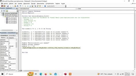 programacion access uso de matrices funciones lbound y ubound youtube