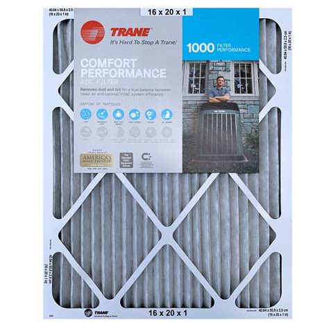 16 X 20 X 1 Trane Comfort Performance Air Filter 1000 Micro Particle