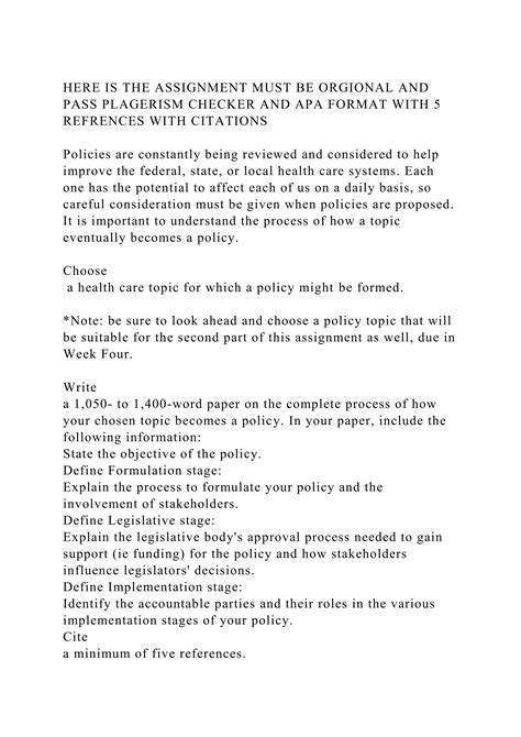 Here Is The Assignment Must Be Orgional And Pass Plagerism Checker Adocx