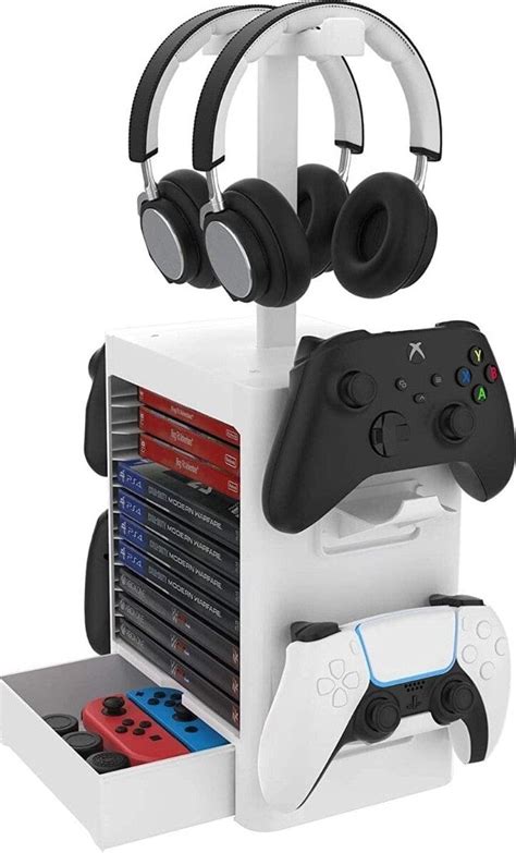 Jys Multifunctional Game Storage Tower White