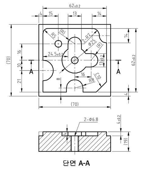 Mct 밀링 머시닝센터 컴퓨터응용밀링기능사 컴퓨터응용가공산업기사 자격증 및 실무 교육 2 구멍 손코딩 및 Nc 프로그래밍