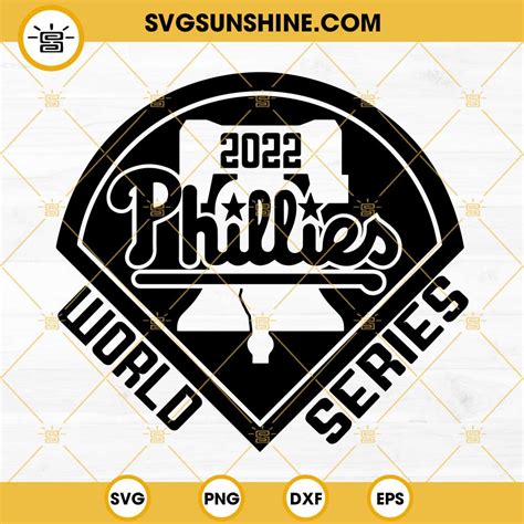 Philadelphia Phillies World Series 2022 Svg Png Dxf Eps Cut Files For Cricut Silhouette