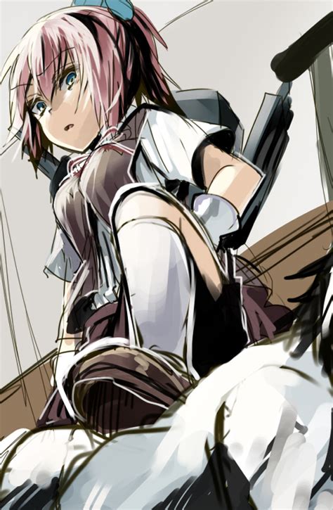 Safebooru 1boy 1girl Admiral Kantai Collection Aqua Eyes Brown Hair