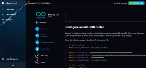 getting started with influxdb on esp8266 nodemcu