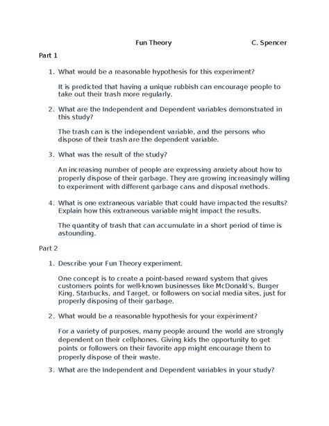 16 Fun Theory Assignment Psychology College Course Fun Theory C