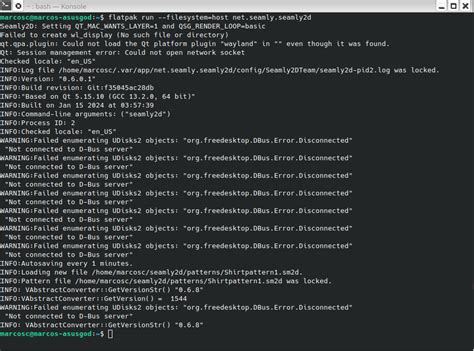 Multiple Bugs On Linux Bug Reports Issues Seamly Patterns Forum
