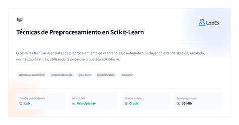 Técnicas De Preprocesamiento En El Aprendizaje Automático Scikit