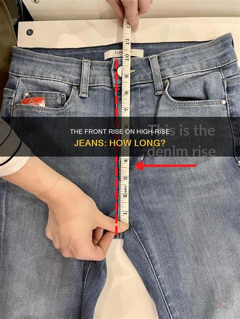 The Front Rise On High Rise Jeans How Long Shunvogue