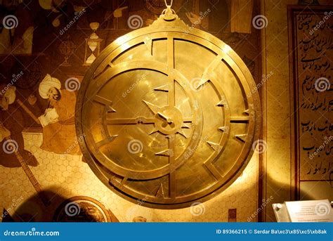 Old And Bright Astrolabe Editorial Image Image Of Antique 89366215
