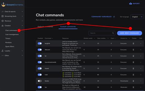 Streamer Command List At Lynda Higgins Blog