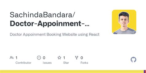 Github Sachindabandaradoctor Appoinment Booking Website Using React Doctor Appoinment