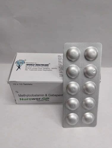 Methylcobalamin Gabapentin Tablets 10 X 10 At Rs 1300 Box In Ambala Id 27110519197