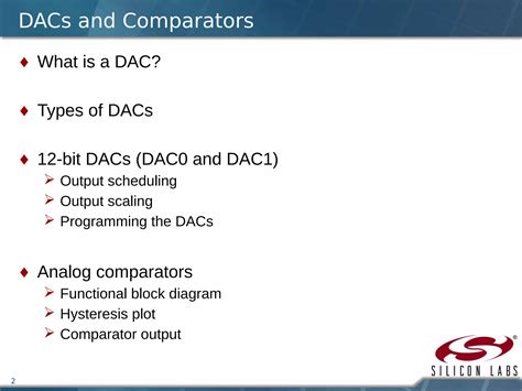 Lecture 11 Dac And Comparator Rv01 Ppt