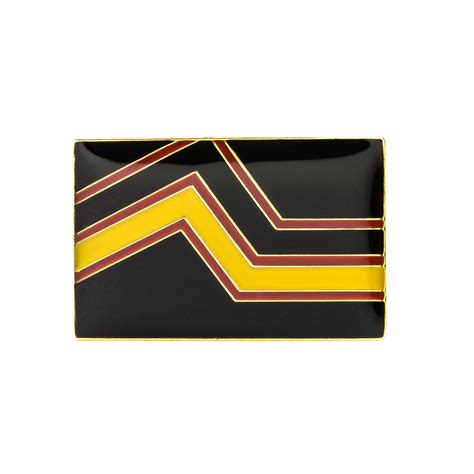 Rubber Latex Pride Mini Gold Metal Rectangle Lapel Pin Badge