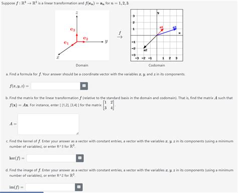solved suppose f r3→r2 is ﻿a linear transformation and