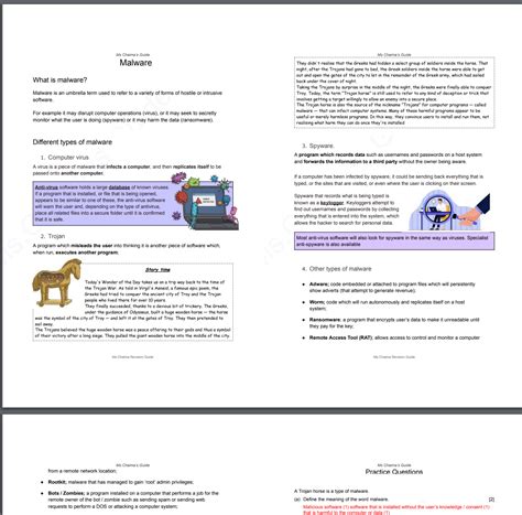 Aqa Cyber Security Unit Booklet And Slides Teaching Resources