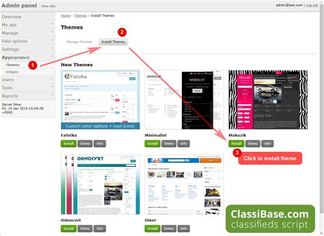 How Install Classifieds Theme On Classibase Step By Step Tutorial