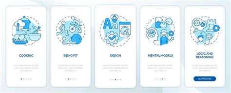 Life Skills Blue Onboarding Mobile App Screen App Onboarding