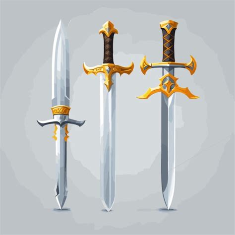 Premium Vector Swords And Blades Vector