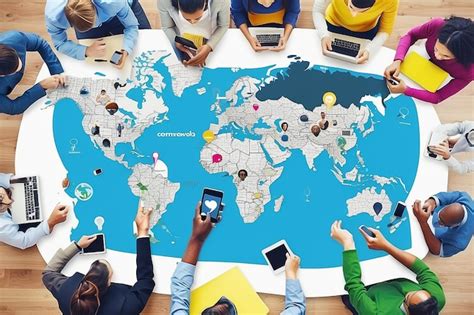 Premium Ai Image Our World Connected Social Networking Interconnection Concept