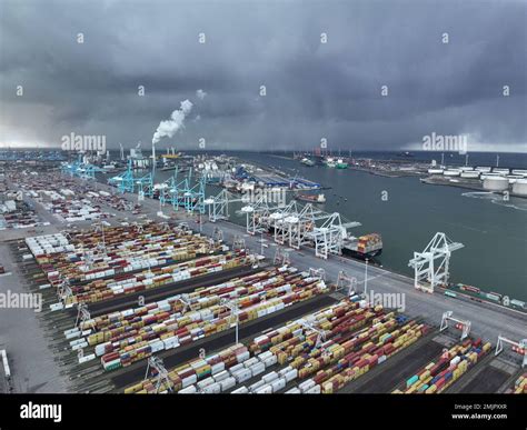 Rotterdam 19th Of January 2023 The Netherlands The Port Of Rotterdam