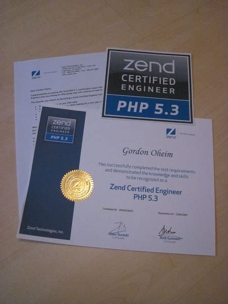 becoming a zend certified engineer 5 3 gooh s weblog